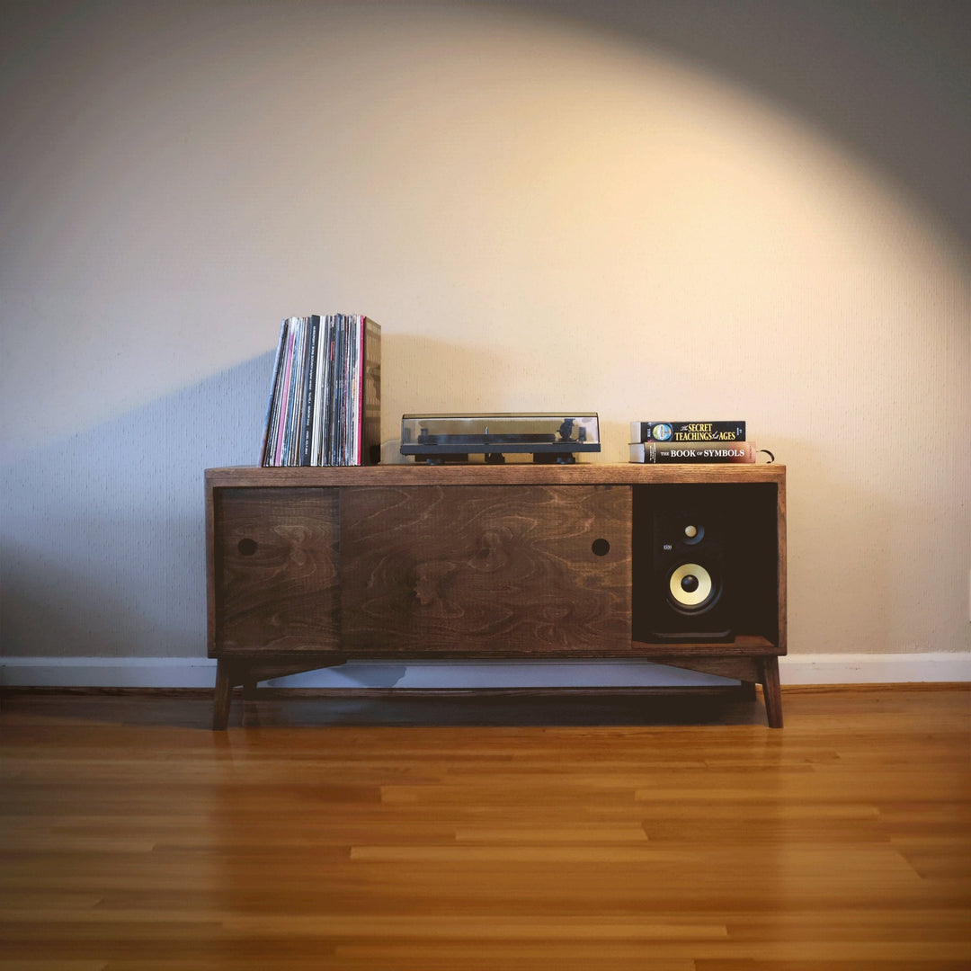 The Lowboy Turntable Station – WickerWoodWorks