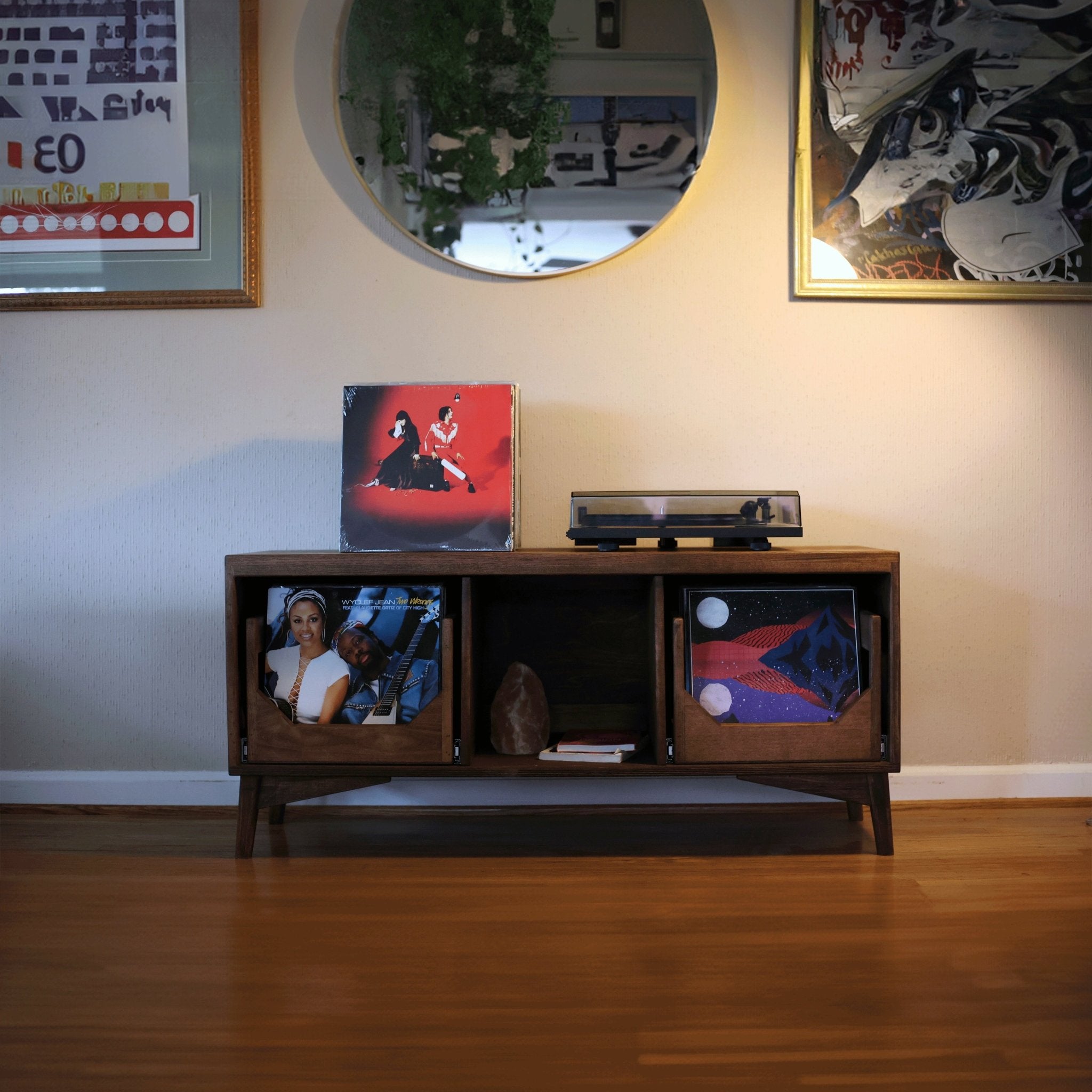 The Lowboy Turntable Station – WickerWoodWorks