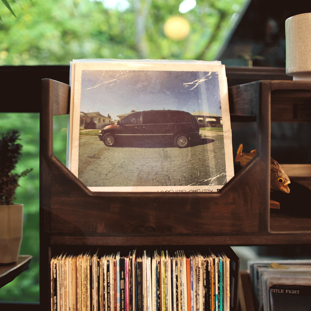 The Vinyl Storage End Table – WickerWoodWorks