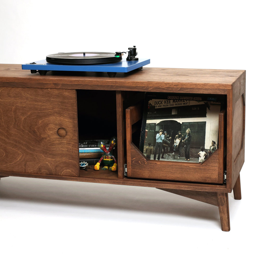 The Lowboy Turntable Station – WickerWoodWorks