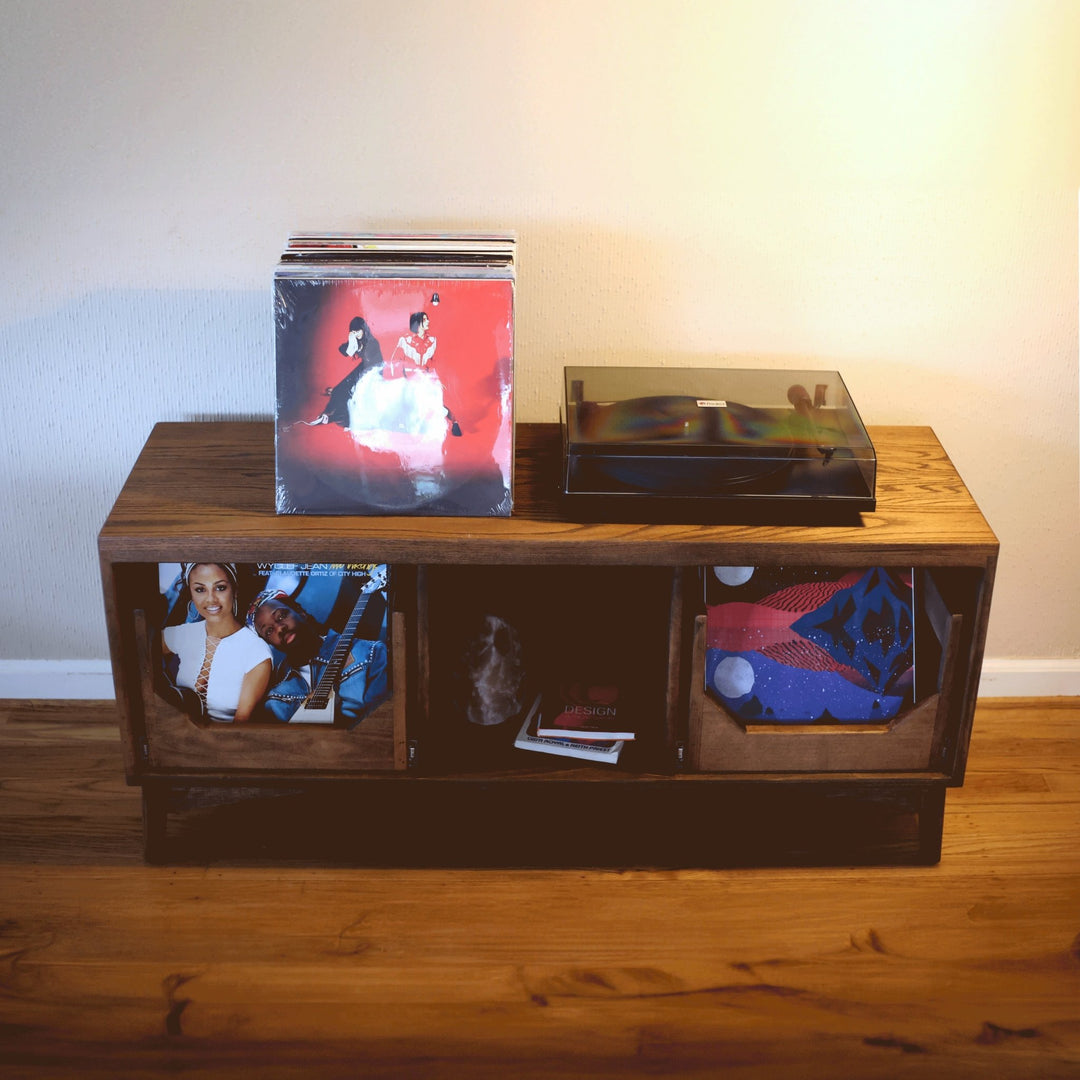 The Lowboy Turntable Station – WickerWoodWorks