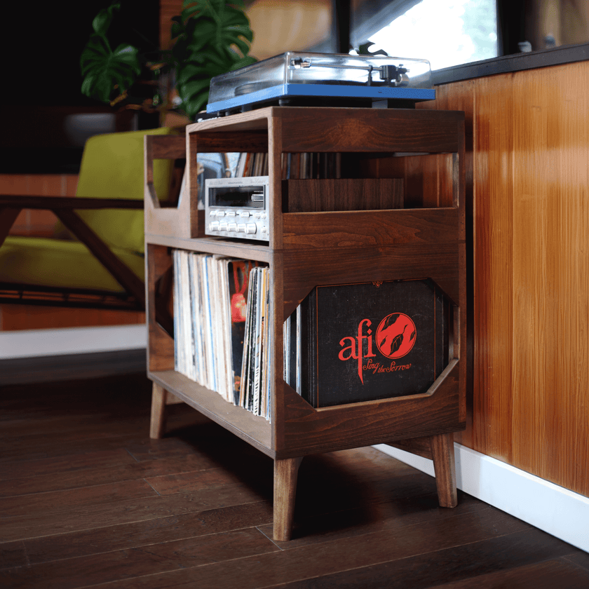 The Turntable Station – Handmade Solid Wood Vinyl Record Storage and R ...