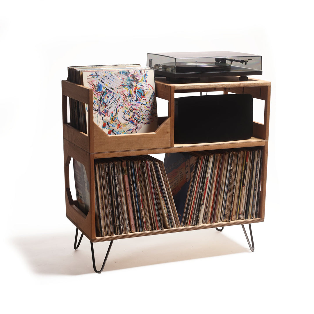 The Turntable Station – Handmade Solid Wood Vinyl Record Storage and R ...
