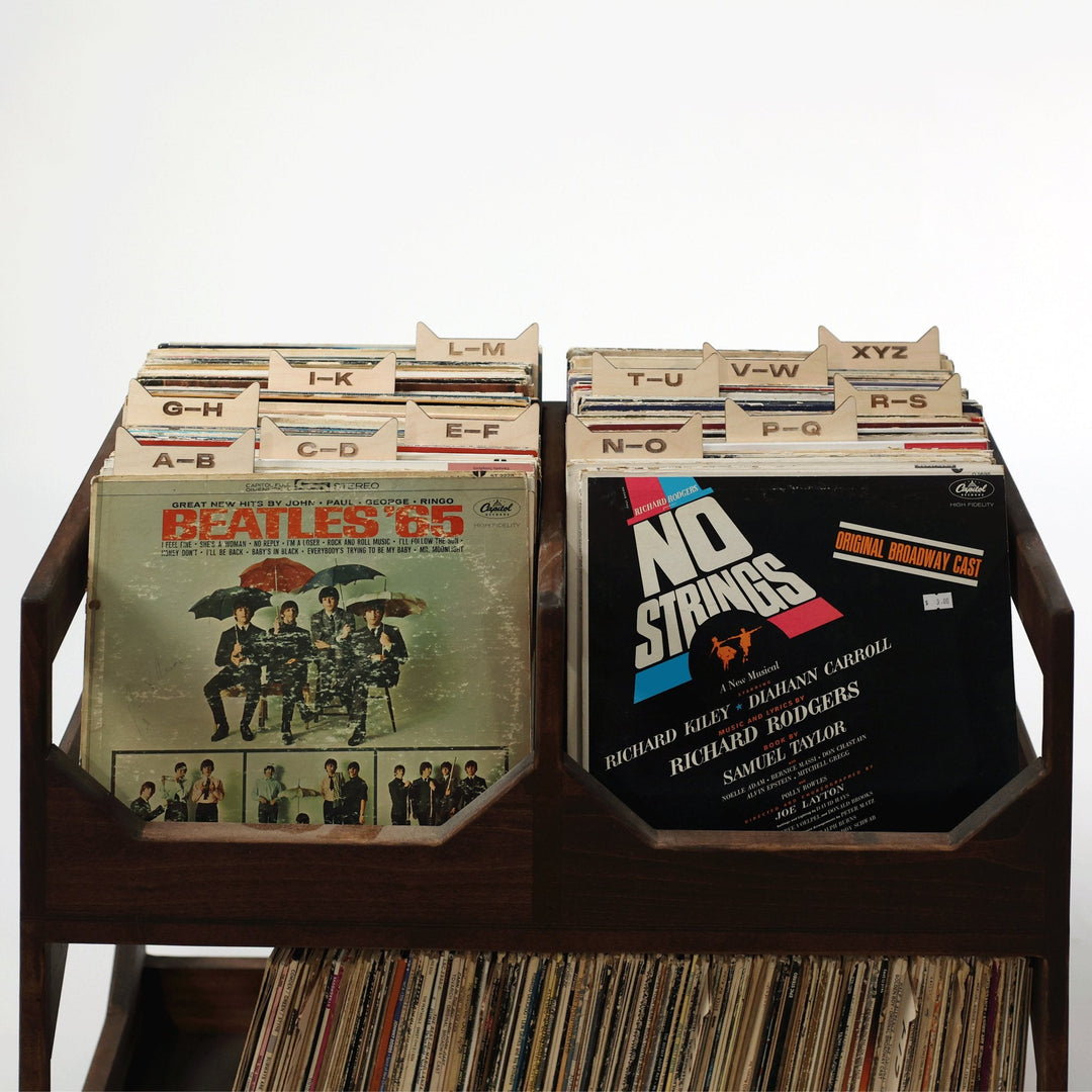 Shop Solid Wood Vinyl Record Storage | WickerWoodWorks