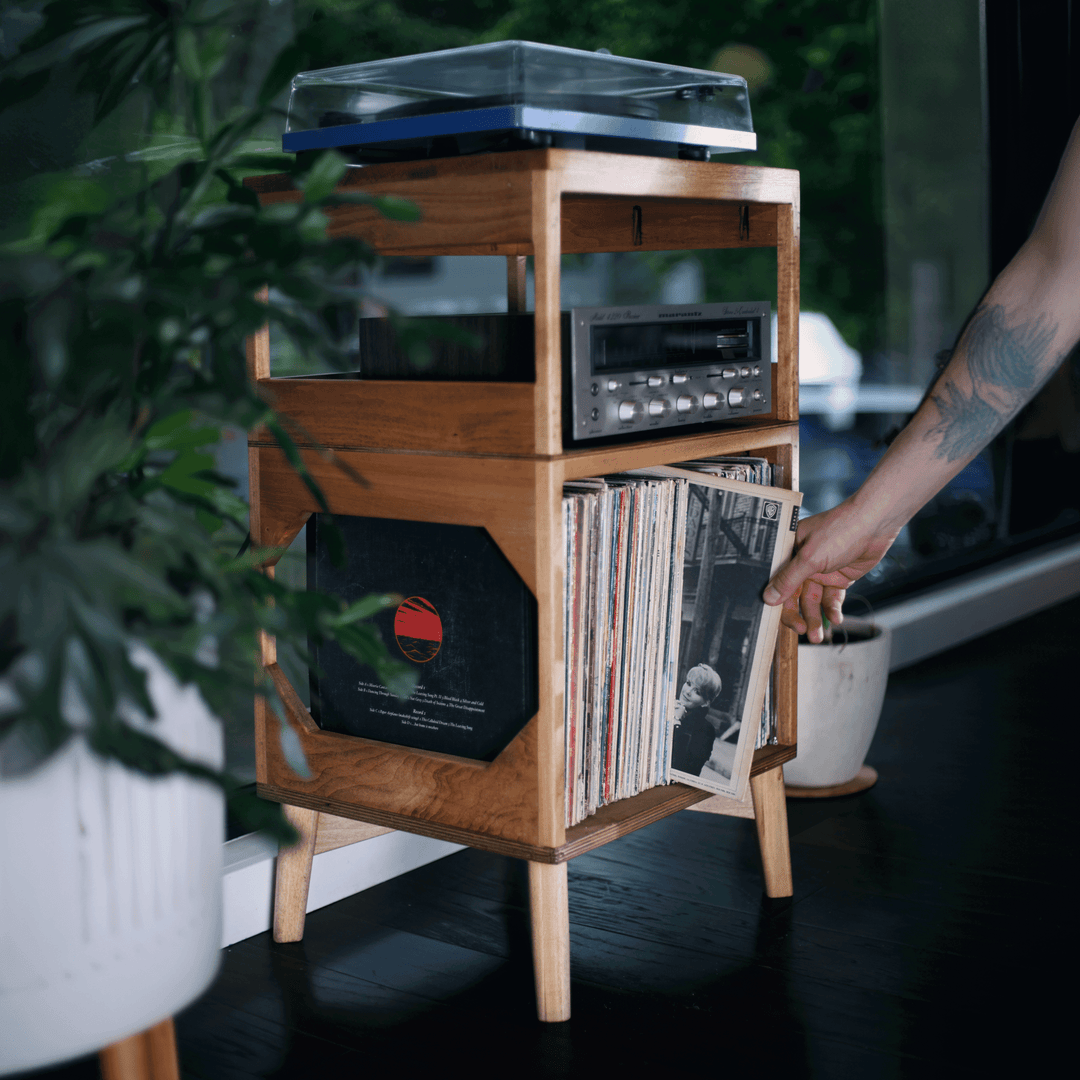 The HalfStack Turntable Station – WickerWoodWorks