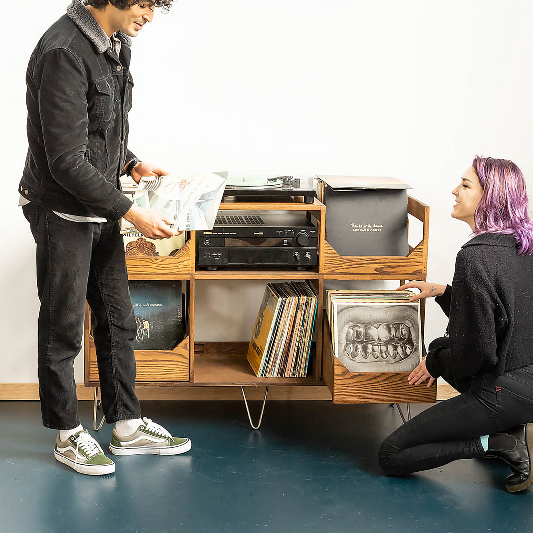 Shop Elliott Turntable Station | Handcrafted Vinyl Storage ...